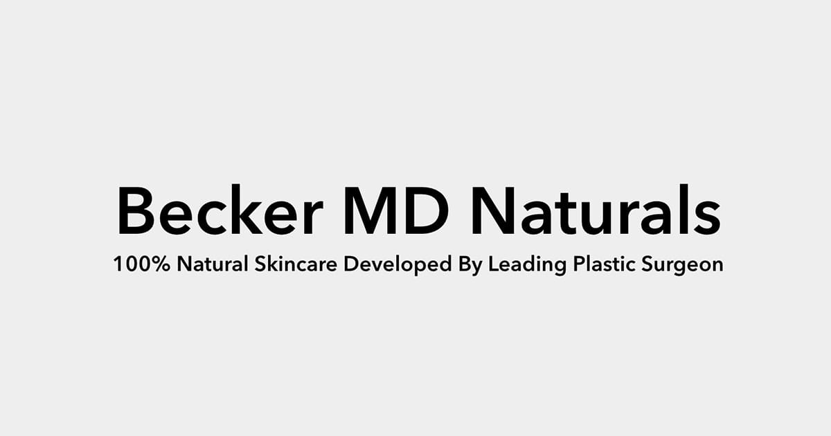 Becker Skincare - Becker MD Naturals Shop